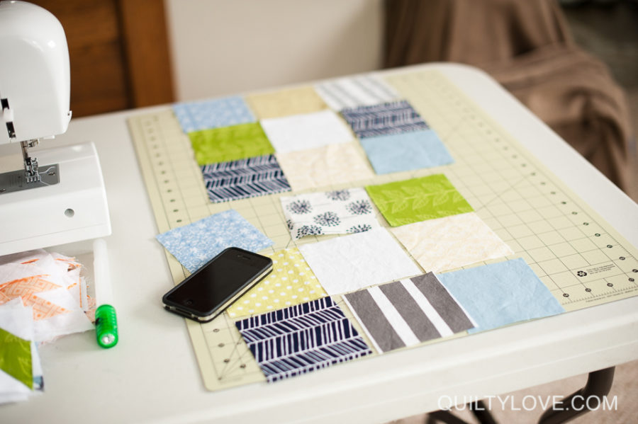 Simple Nine Patch quilt - Quilty Love