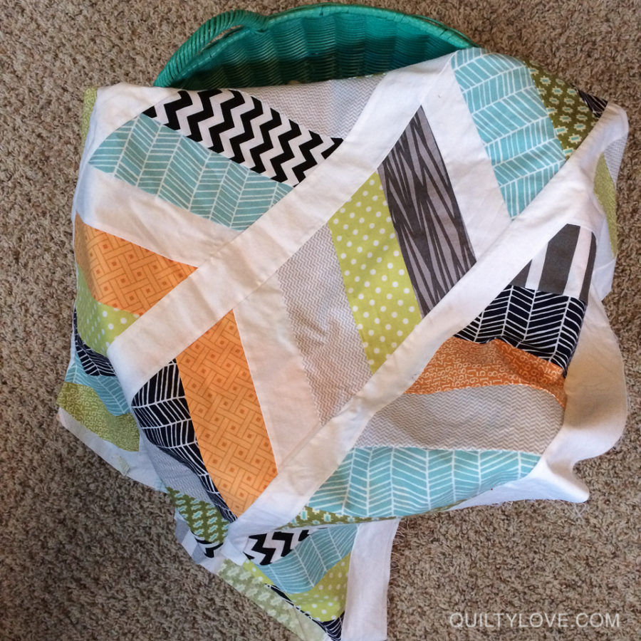 Herringbone quilt - Quilty Love
