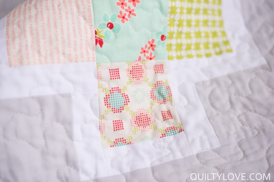 Handmade fabric Plus Squared Quilt - Quilty Love