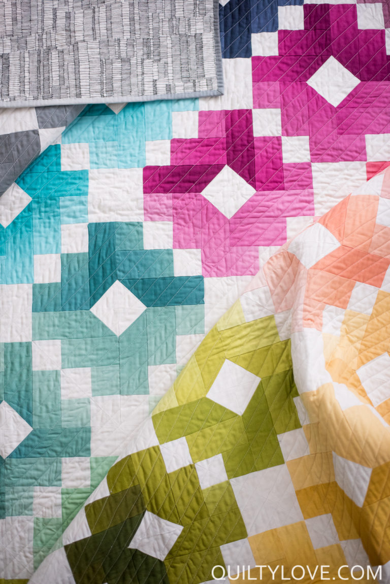 Ombre Gems Quilt Pattern - Quilty Love