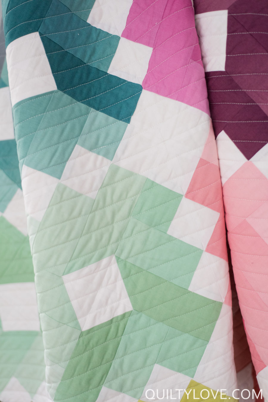 Ombre Gems Quilt Pattern - Quilty Love