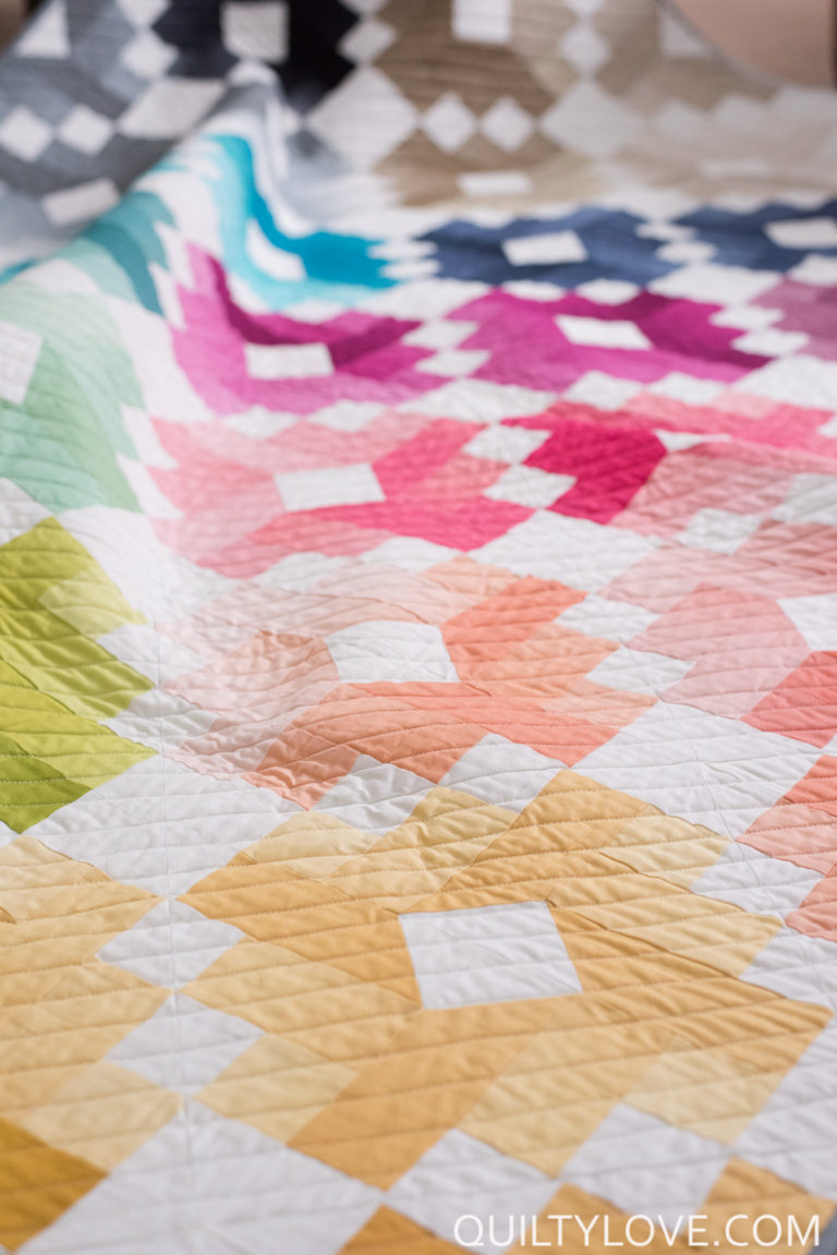Ombre Gems Quilt Pattern - Quilty Love