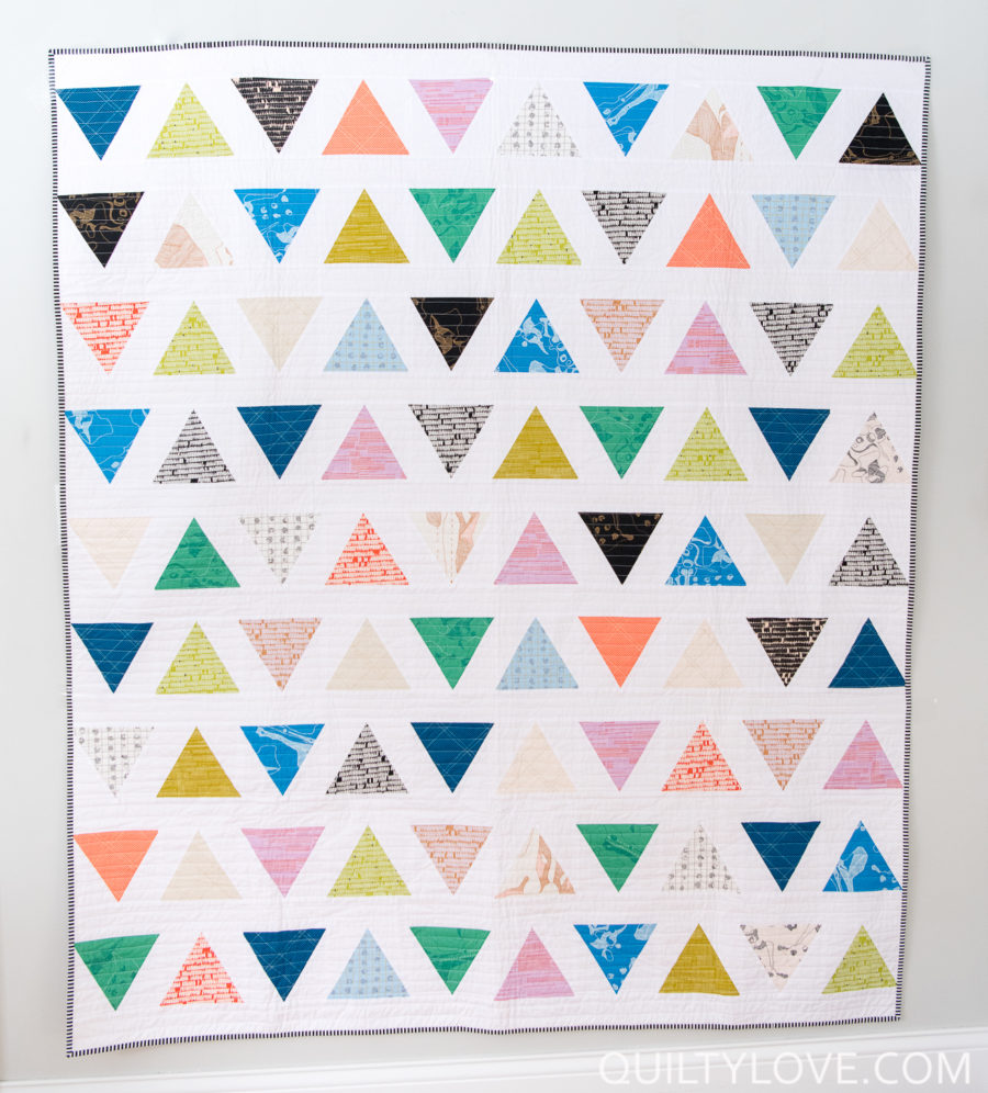Introducing the TRIANGLE POP quilt pattern - Quilty Love