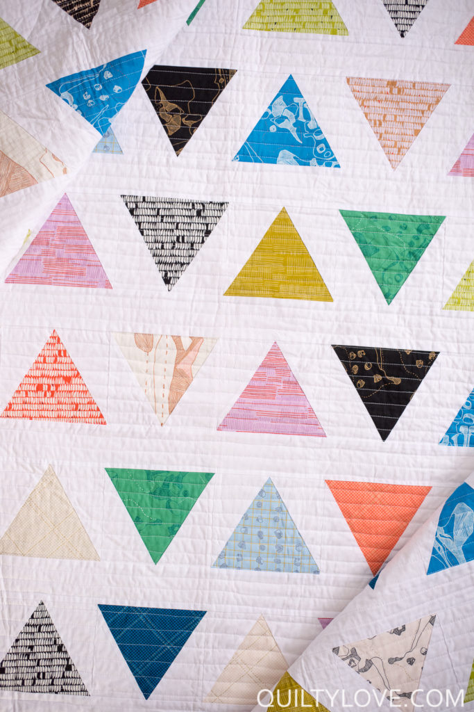 Introducing the TRIANGLE POP quilt pattern - Quilty Love