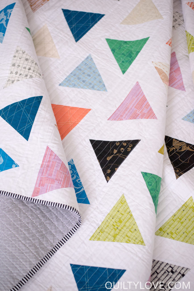 Introducing the TRIANGLE POP quilt pattern - Quilty Love