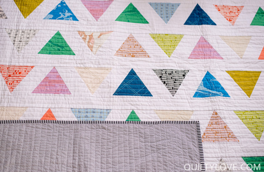 Introducing the TRIANGLE POP quilt pattern - Quilty Love