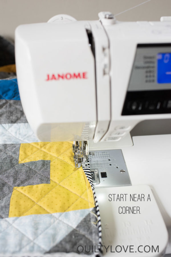 How to machine bind a quilt - beginner friendly quilting tutorial