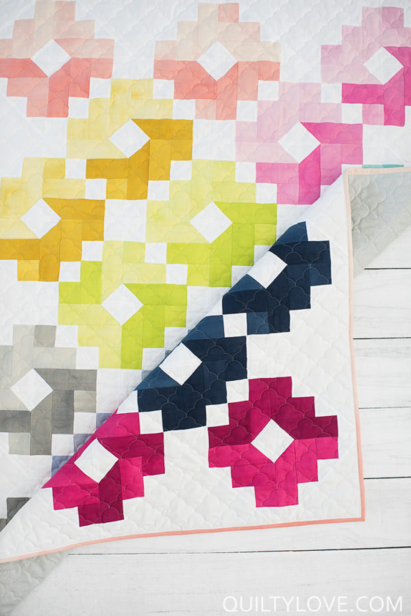 Ombre Gems Quilt - The Cotton and Steel Pigments one - Quilty Love