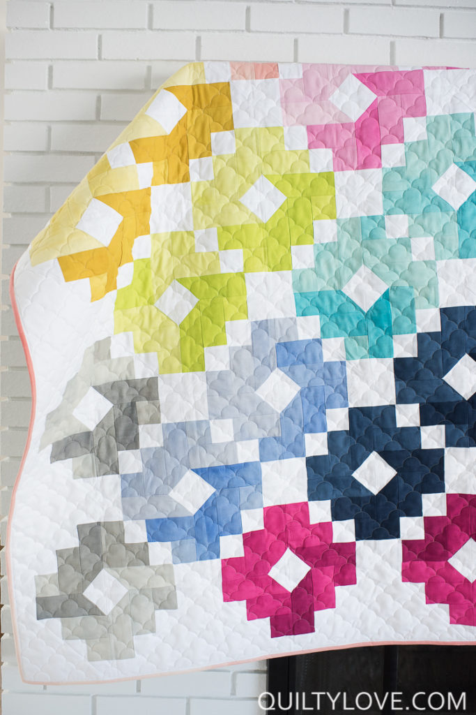 Ombre Gems Quilt - The Cotton and Steel Pigments one - Quilty Love