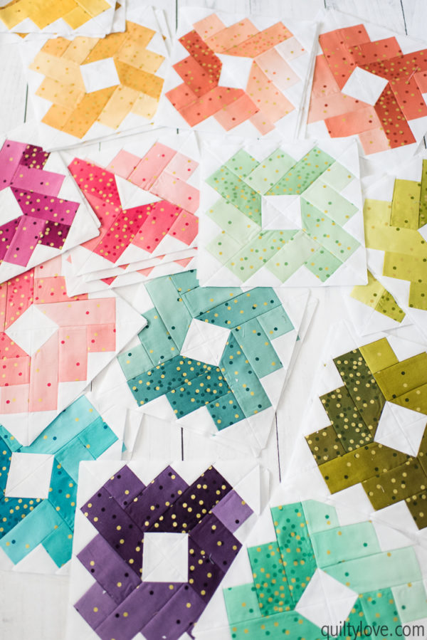 Ombre Gems Quilt Along - Self Paced - Quilty Love