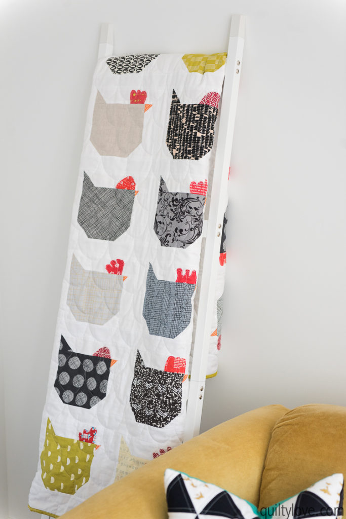 The Chicken Quilt - link to free tutorial - Quilty Love
