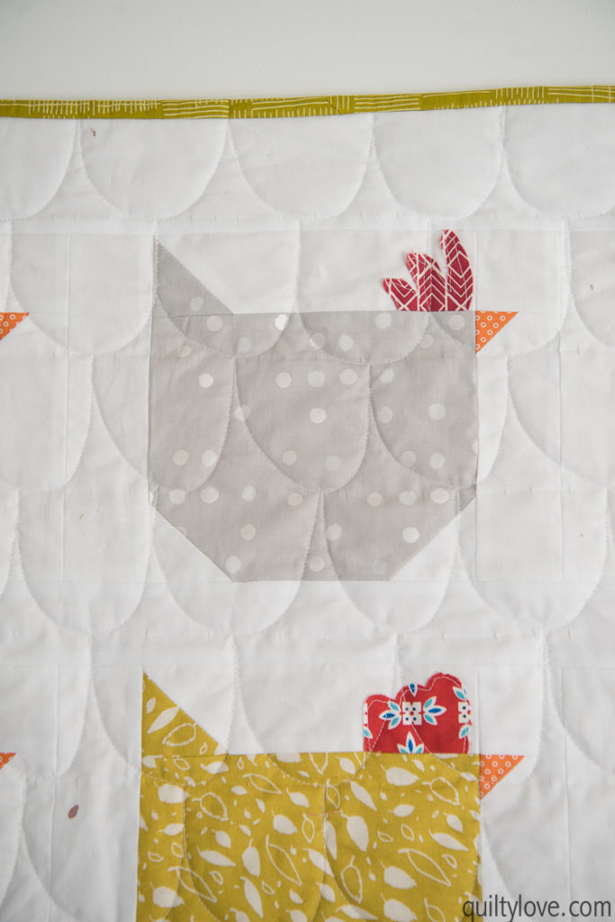 The Chicken Quilt - link to free tutorial - Quilty Love