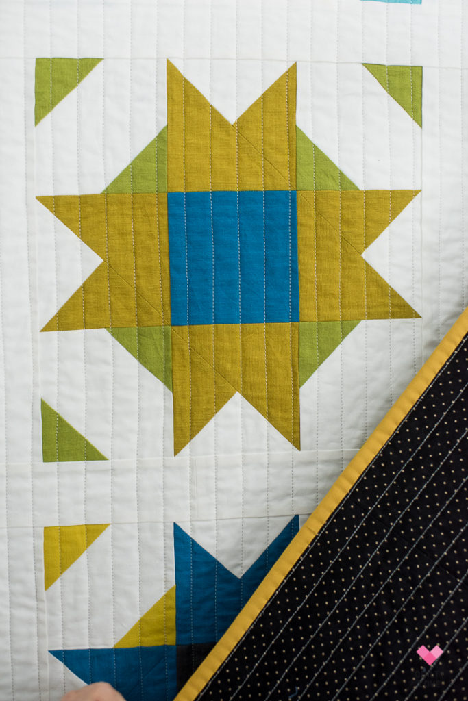 Compass Star Quilt Pattern _ A modern star quilt - Quilty Love