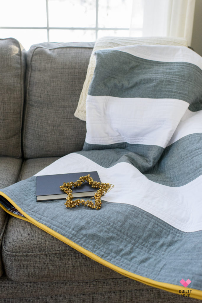 Easy Striped Quilt- Free quilt pattern - Quilty Love