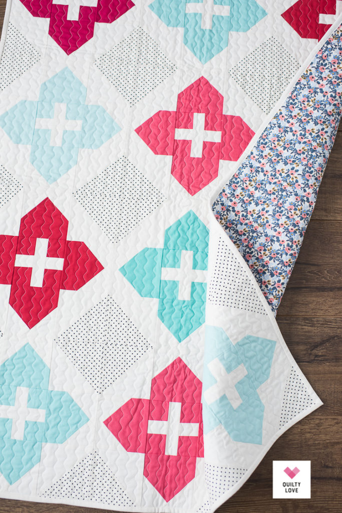 Stained Glass Windows Quilt - The solids baby one - Quilty Love