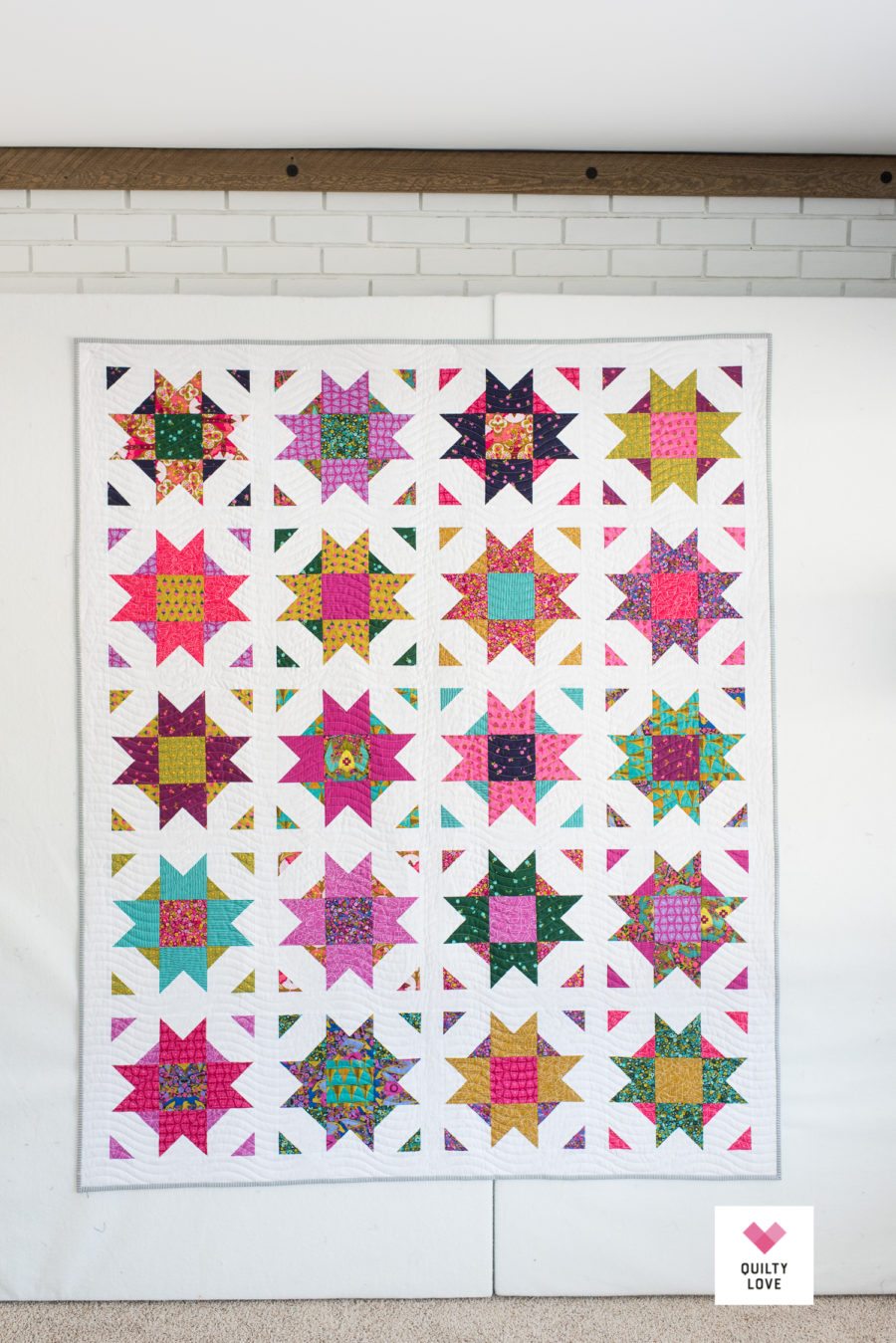 Compass Star Quilt Pattern-The Alison Glass one - Quilty Love