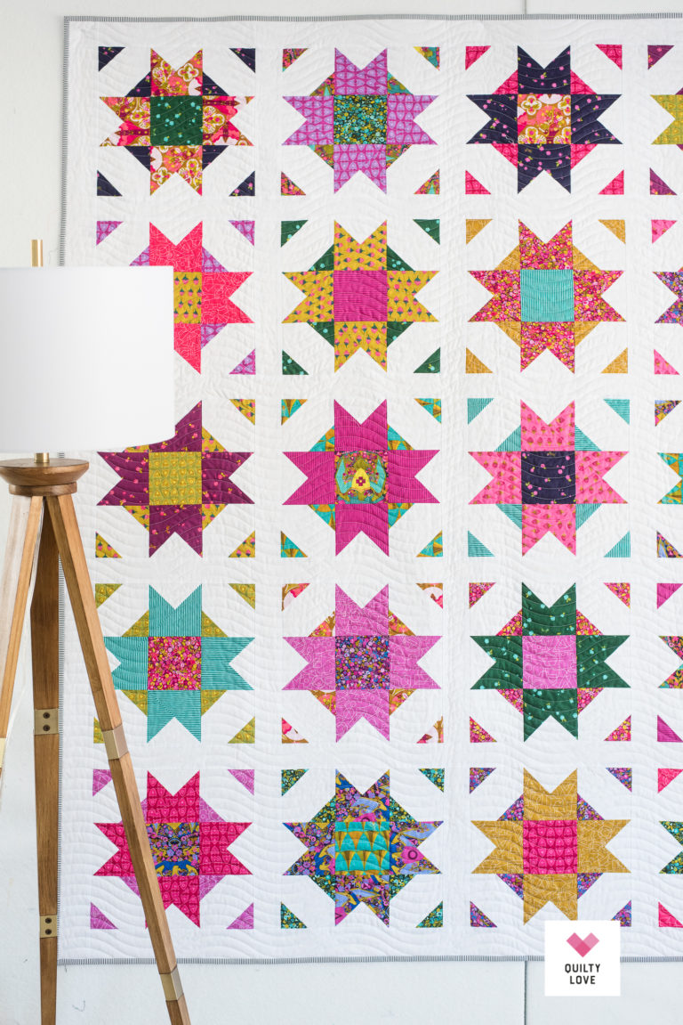 Compass Star Quilt Pattern-The Alison Glass one - Quilty Love