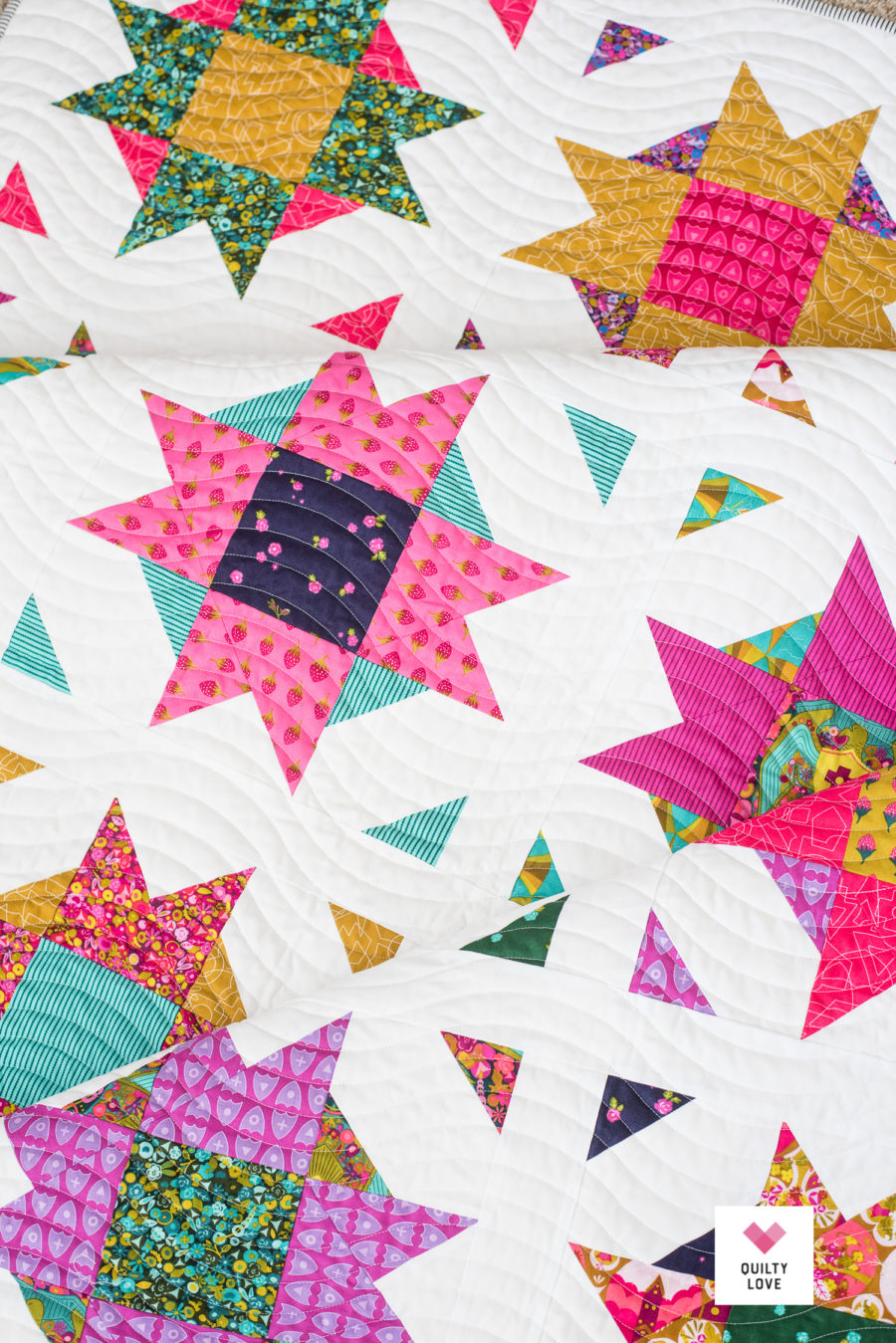 Compass Star Quilt Pattern-The Alison Glass one - Quilty Love
