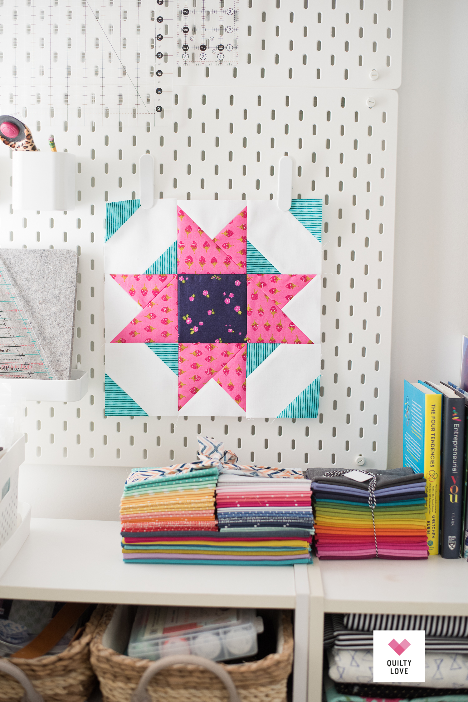 Compass Star Quilt Pattern-The Alison Glass one - Quilty Love