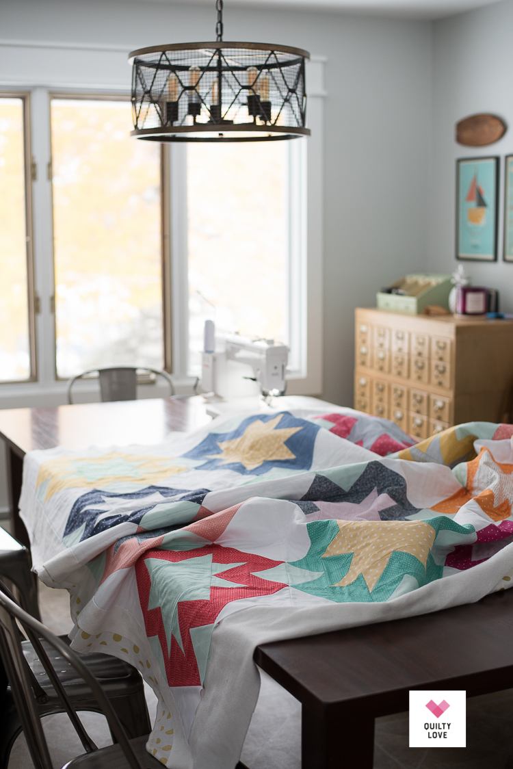 North Star Quilt - The Dear Stella one - Quilty Love