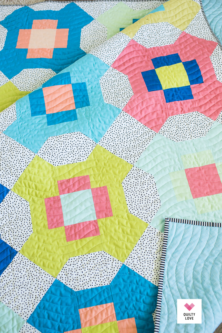 Sweet Summertime Quilt - the solids version - Quilty Love