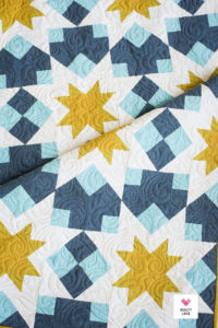 Night Stars Quilt - A bold star quilt pattern - Quilty Love
