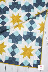 Night Stars Quilt - A bold star quilt pattern - Quilty Love