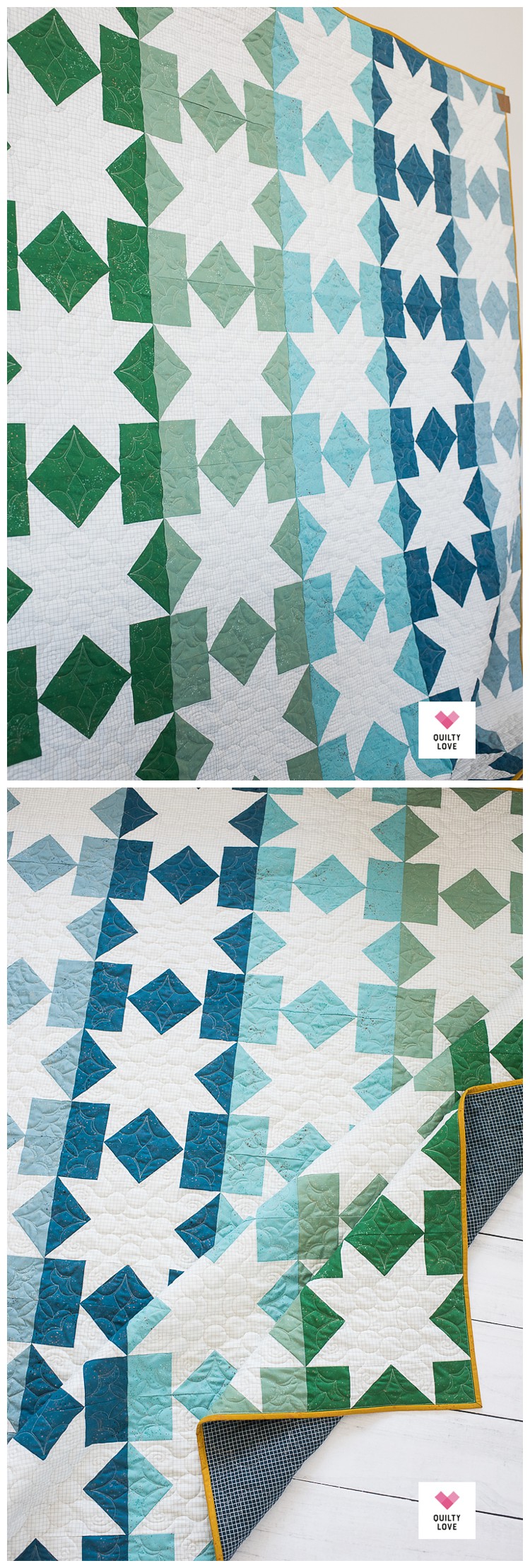 Star Fall Quilt - The Ruby Star Society Speckled one - Quilty Love