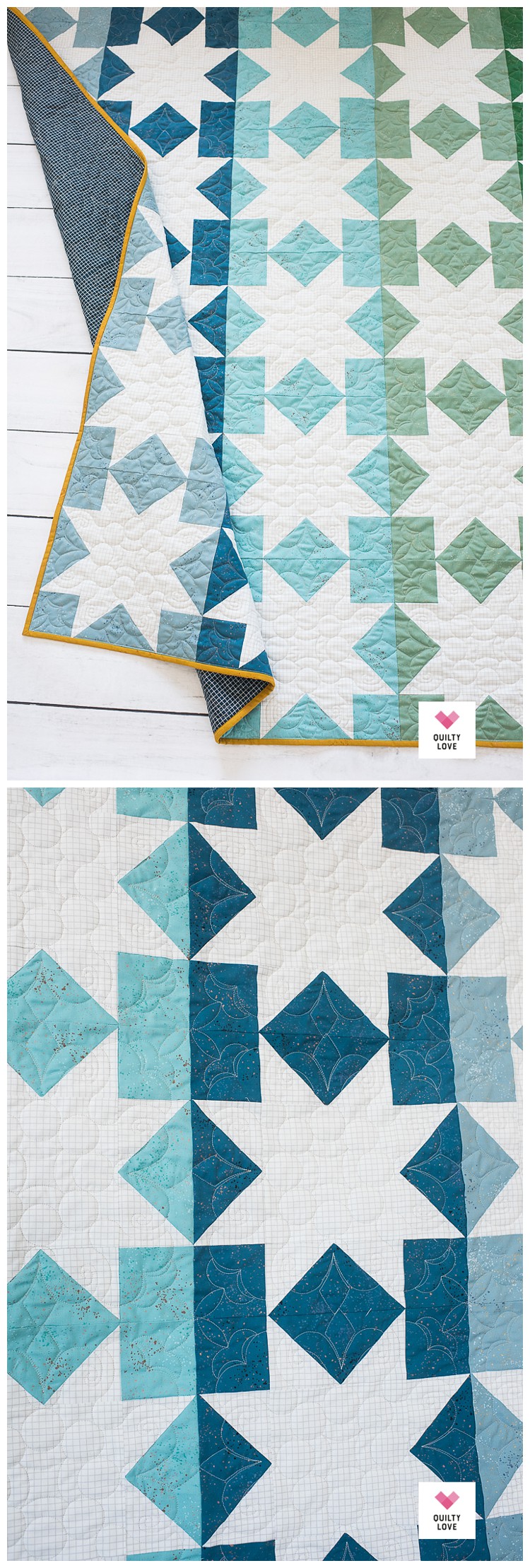 Star Fall Quilt - The Ruby Star Society Speckled one - Quilty Love