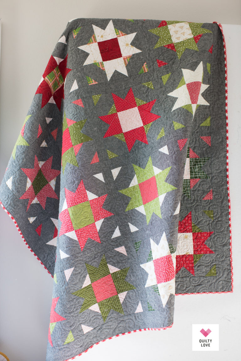 The Christmas Compass Star quilt - Quilty Love