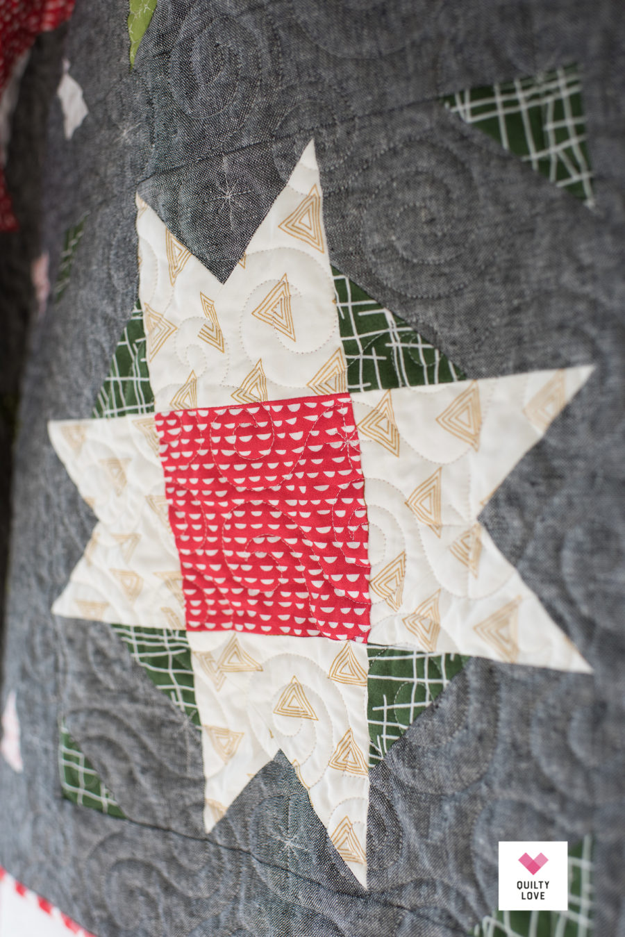 The Christmas Compass Star quilt - Quilty Love