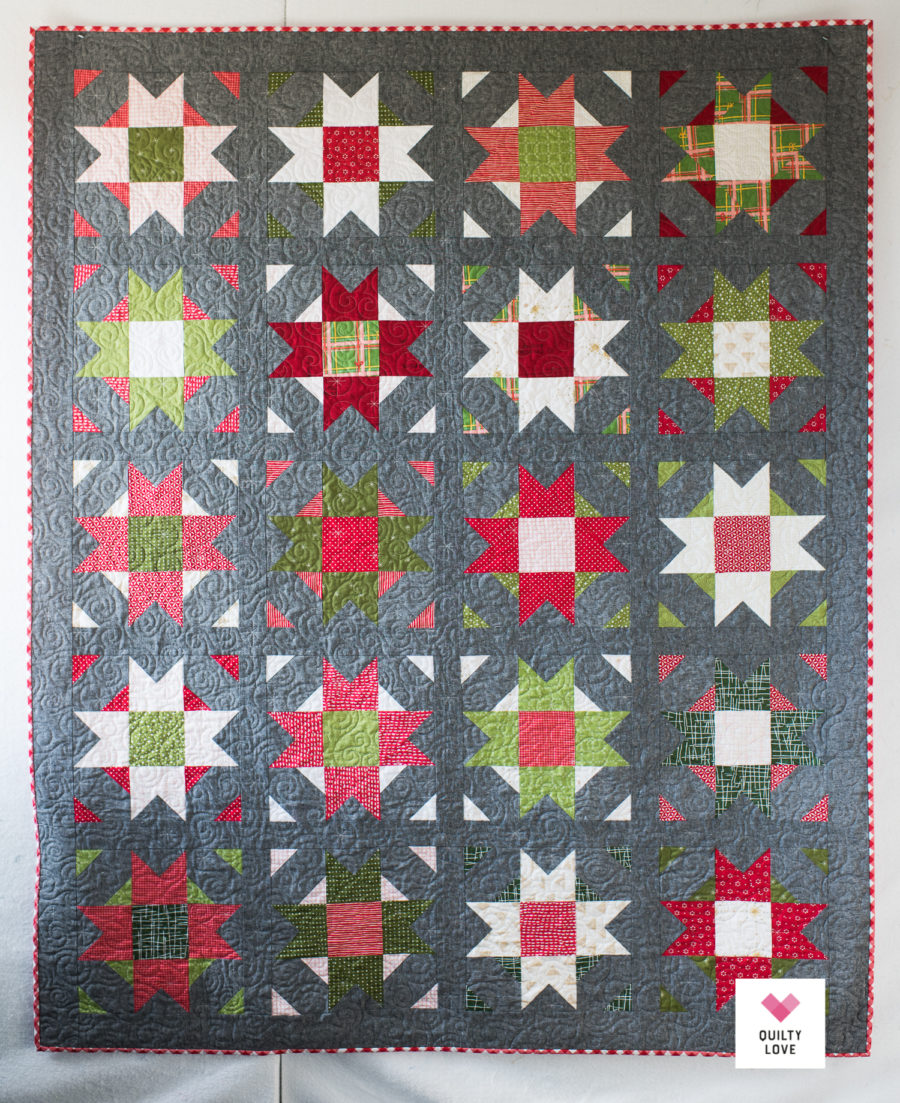 The Christmas Compass Star quilt - Quilty Love