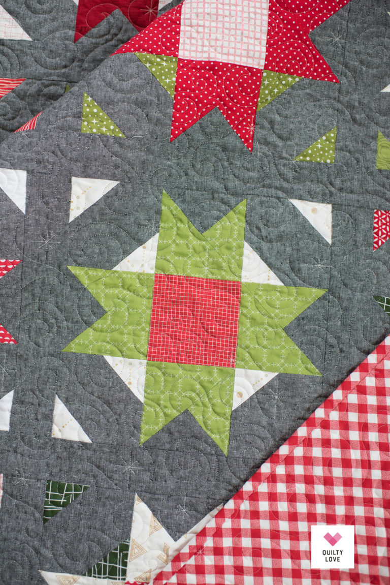 The Christmas Compass Star quilt - Quilty Love