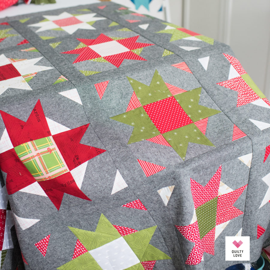 The Christmas Compass Star quilt - Quilty Love