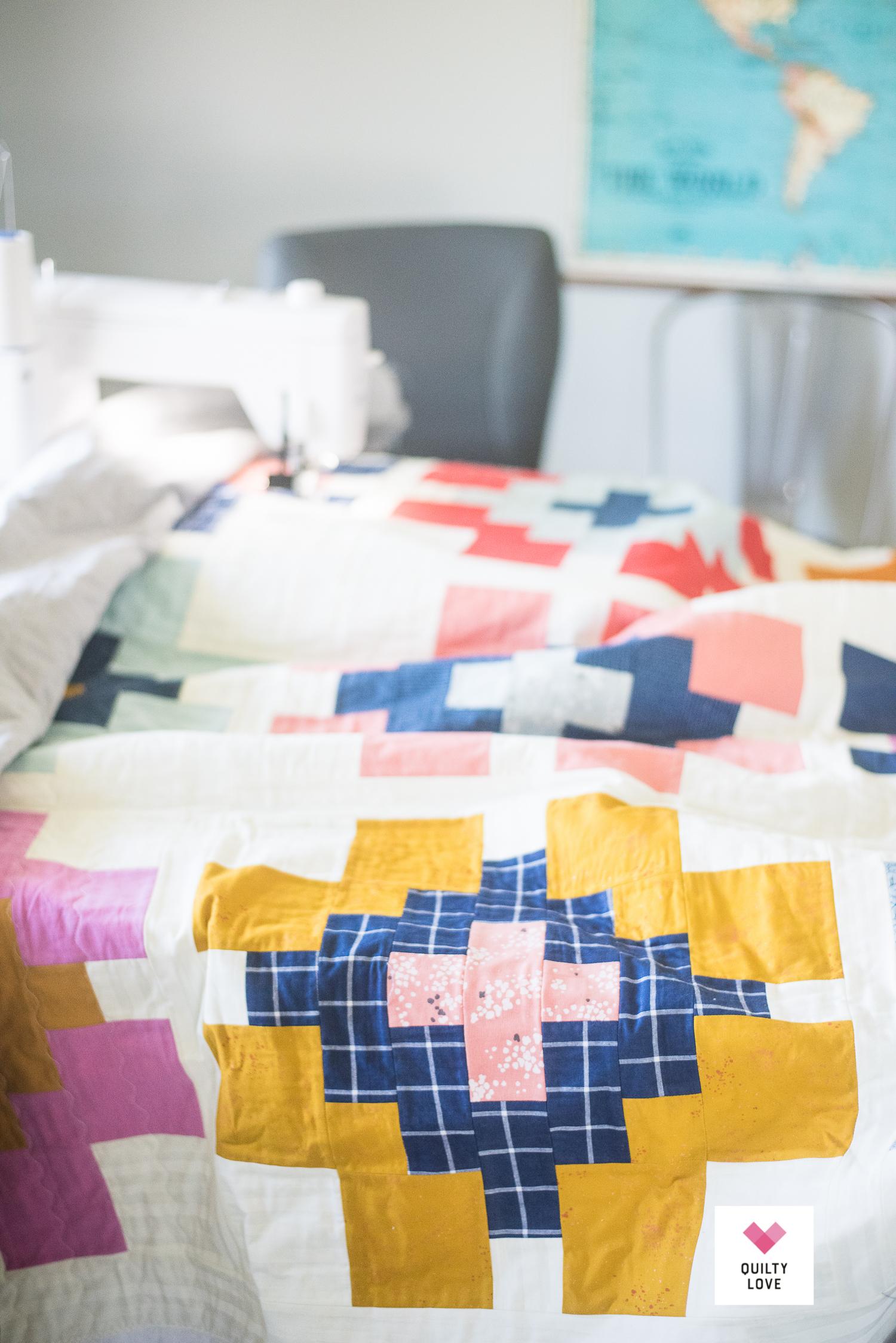 Glowing Quilt - A new fat quarter friendly quilt pattern - Quilty Love