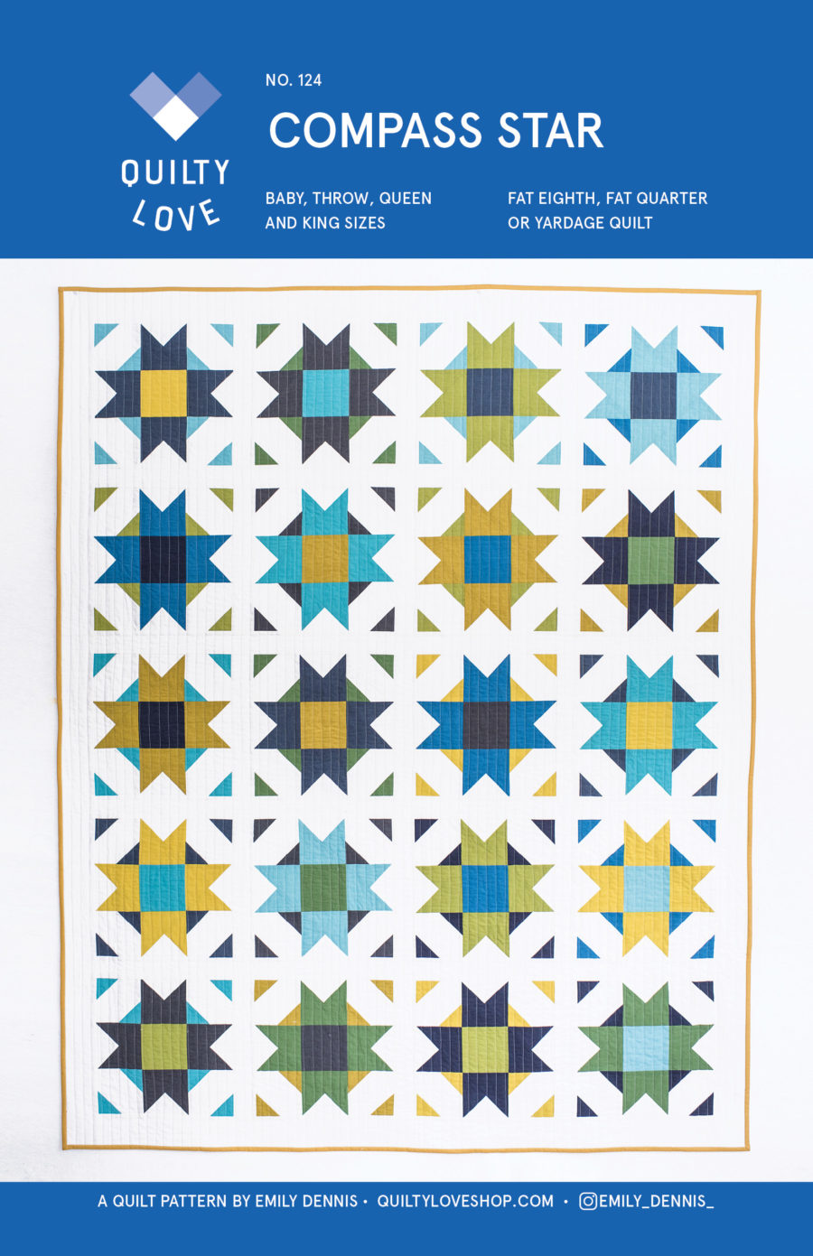 The Christmas Compass Star quilt - Quilty Love