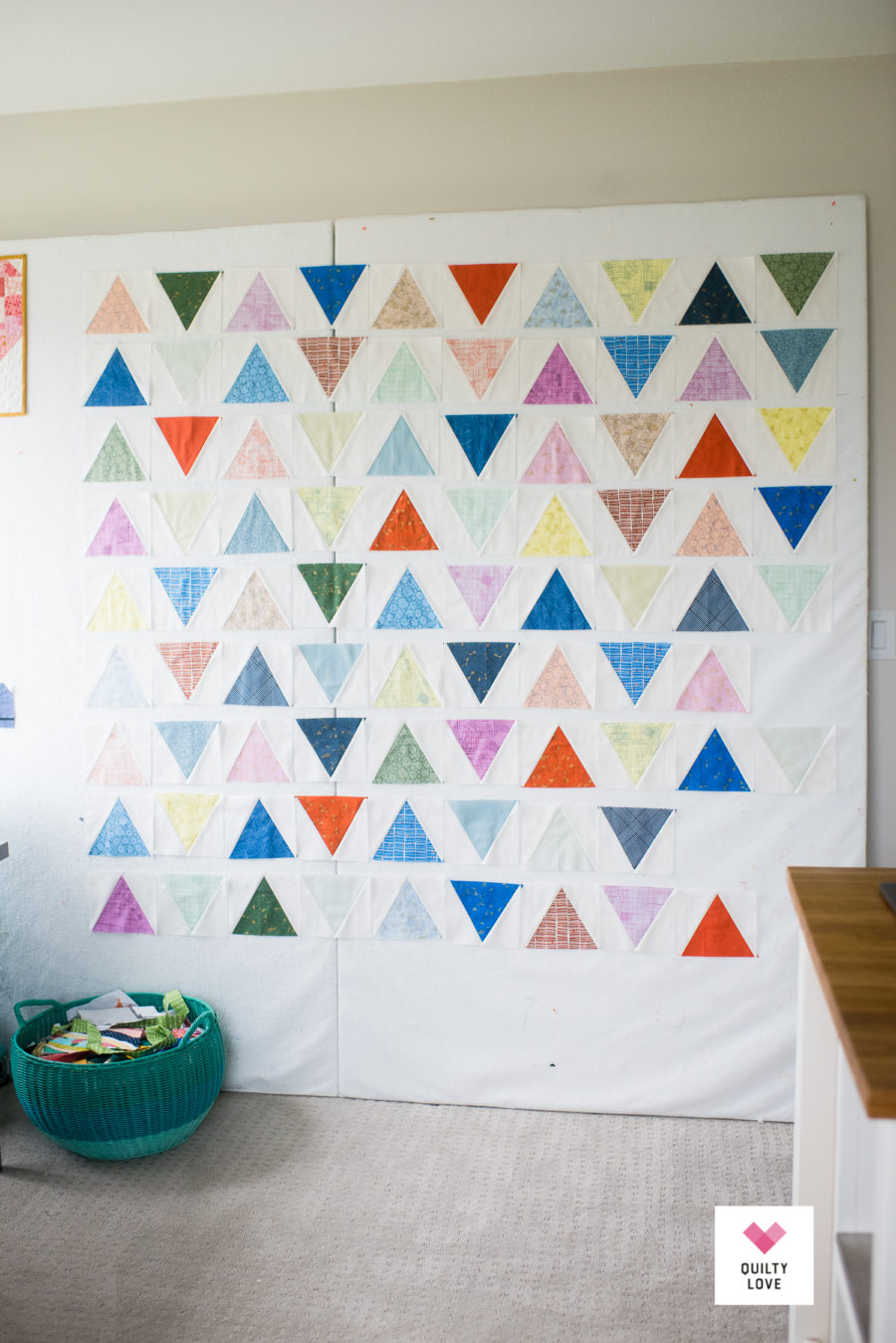 The Carolyn Friedlander Triangle Pop quilt - Quilty Love