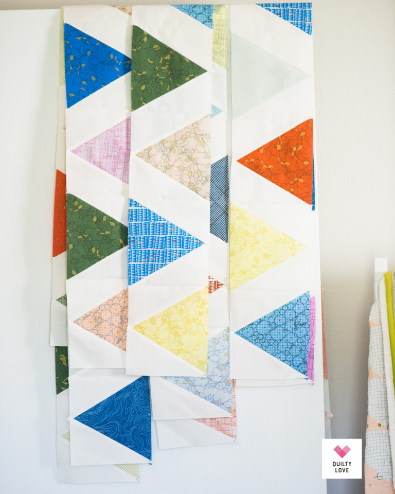 The Carolyn Friedlander Triangle Pop quilt - Quilty Love