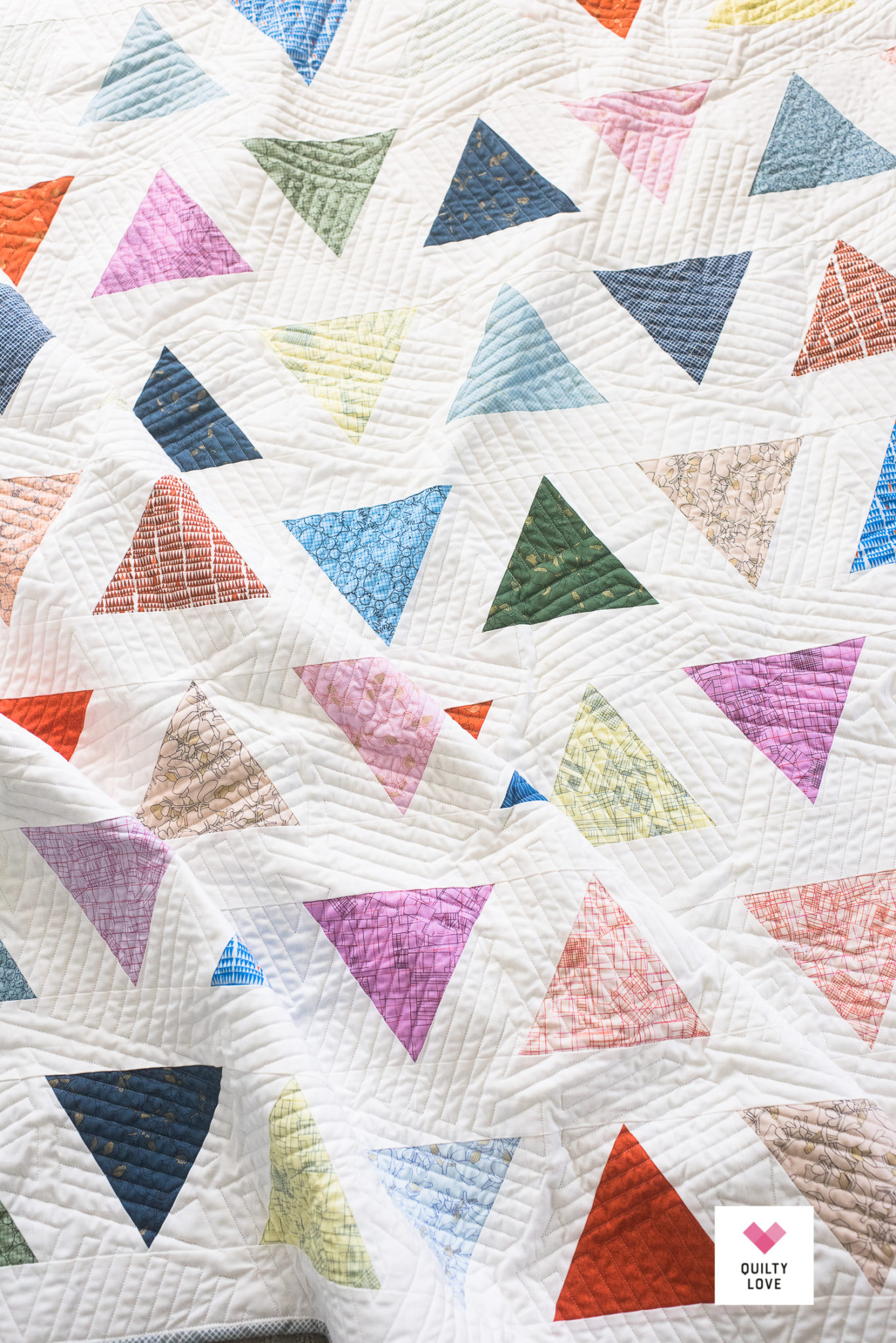 The Carolyn Friedlander Triangle Pop quilt - Quilty Love