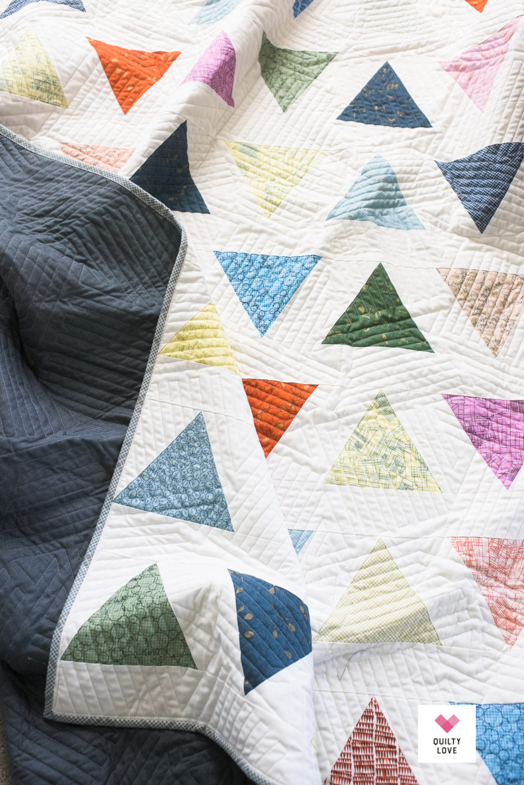 The Carolyn Friedlander Triangle Pop quilt - Quilty Love