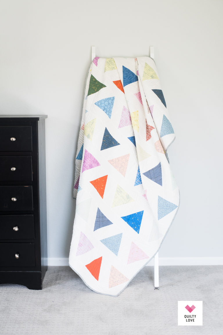 The Carolyn Friedlander Triangle Pop quilt - Quilty Love
