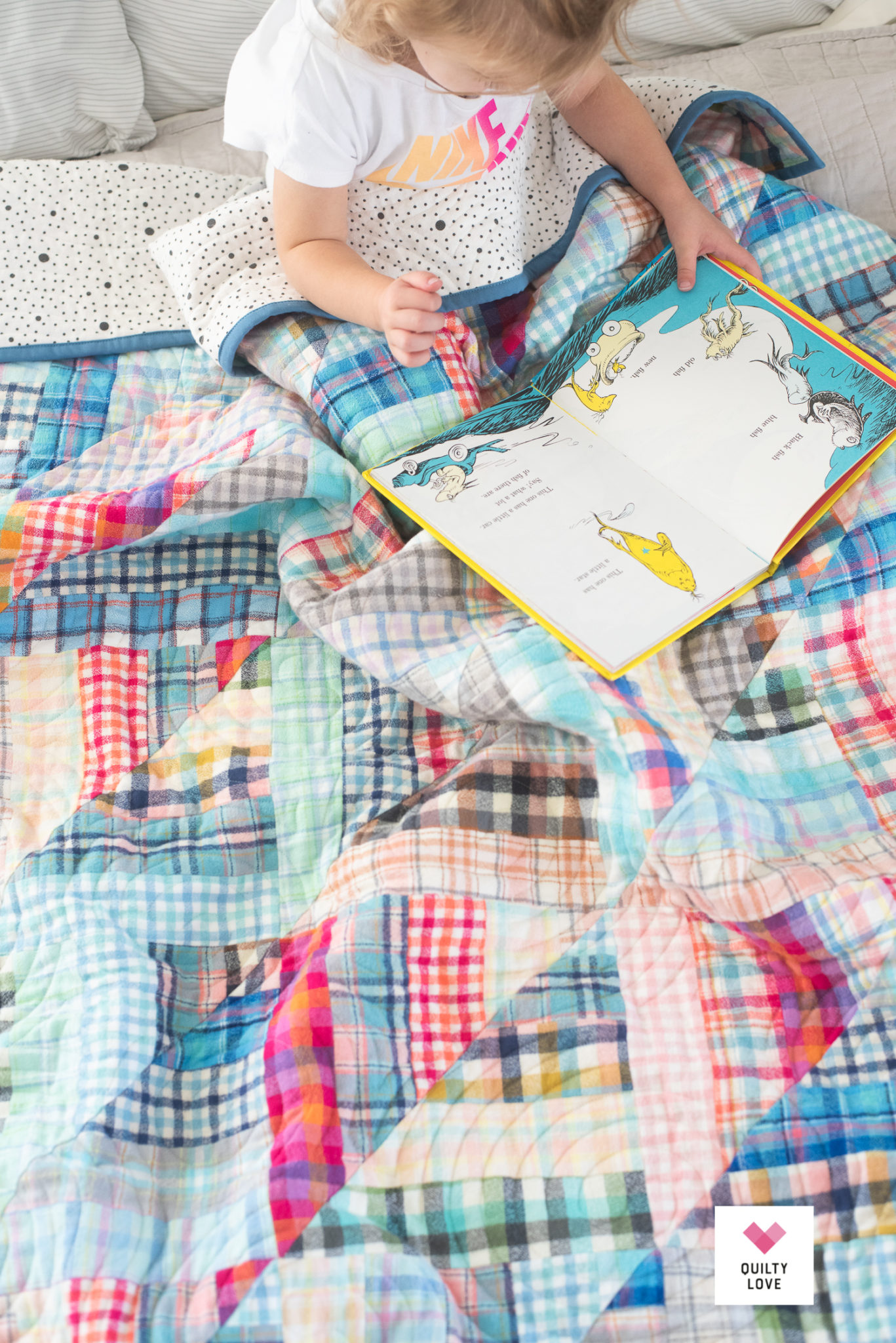 Mammoth Flannel Junior Lucky Log Cabins quilt - Quilty Love