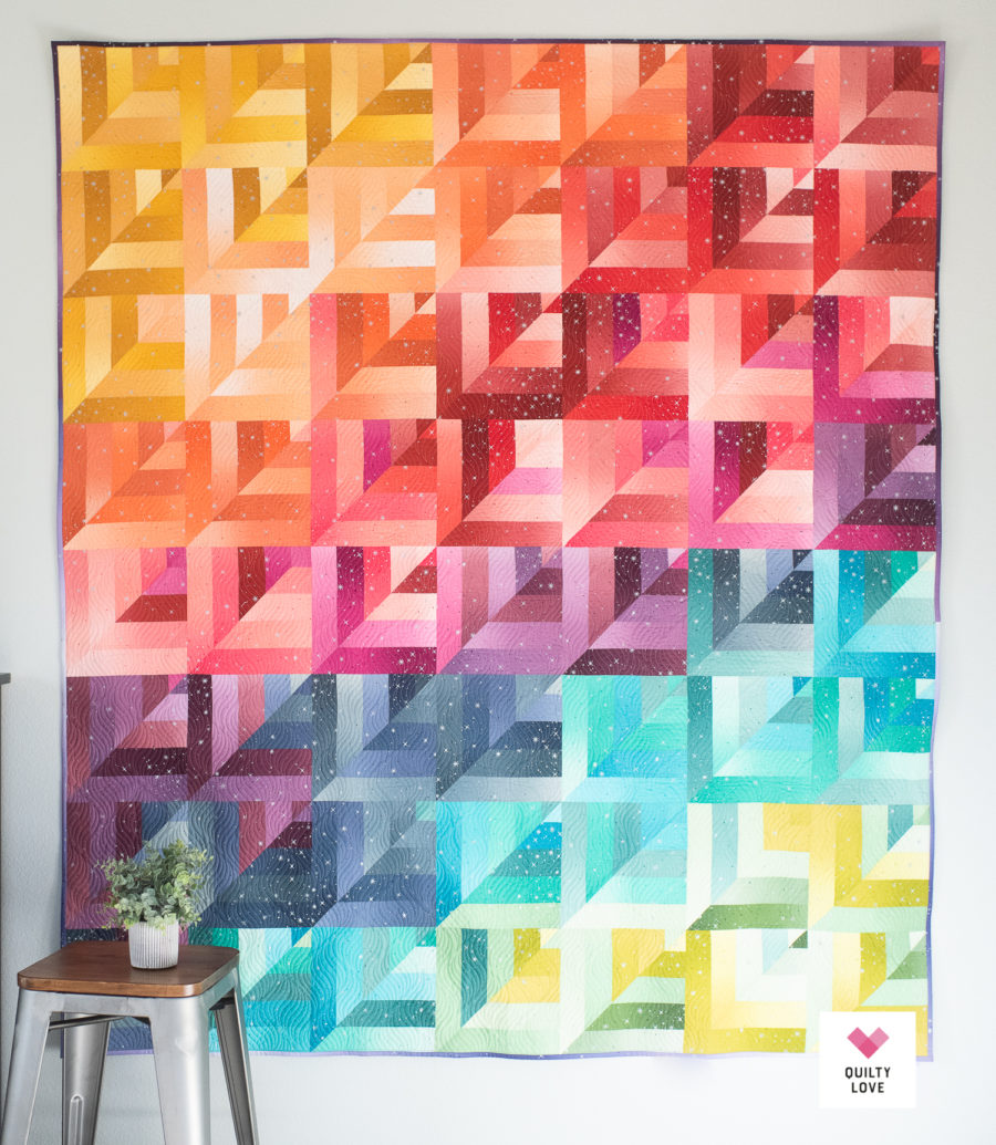 Lucky Log Cabins quilt - Stash buster pattern to sew your stash ...