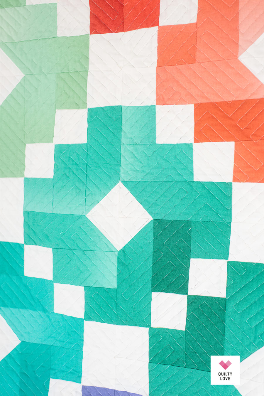 VandCo Ombre Gems Quilt - The QAL one with new colors - Quilty Love