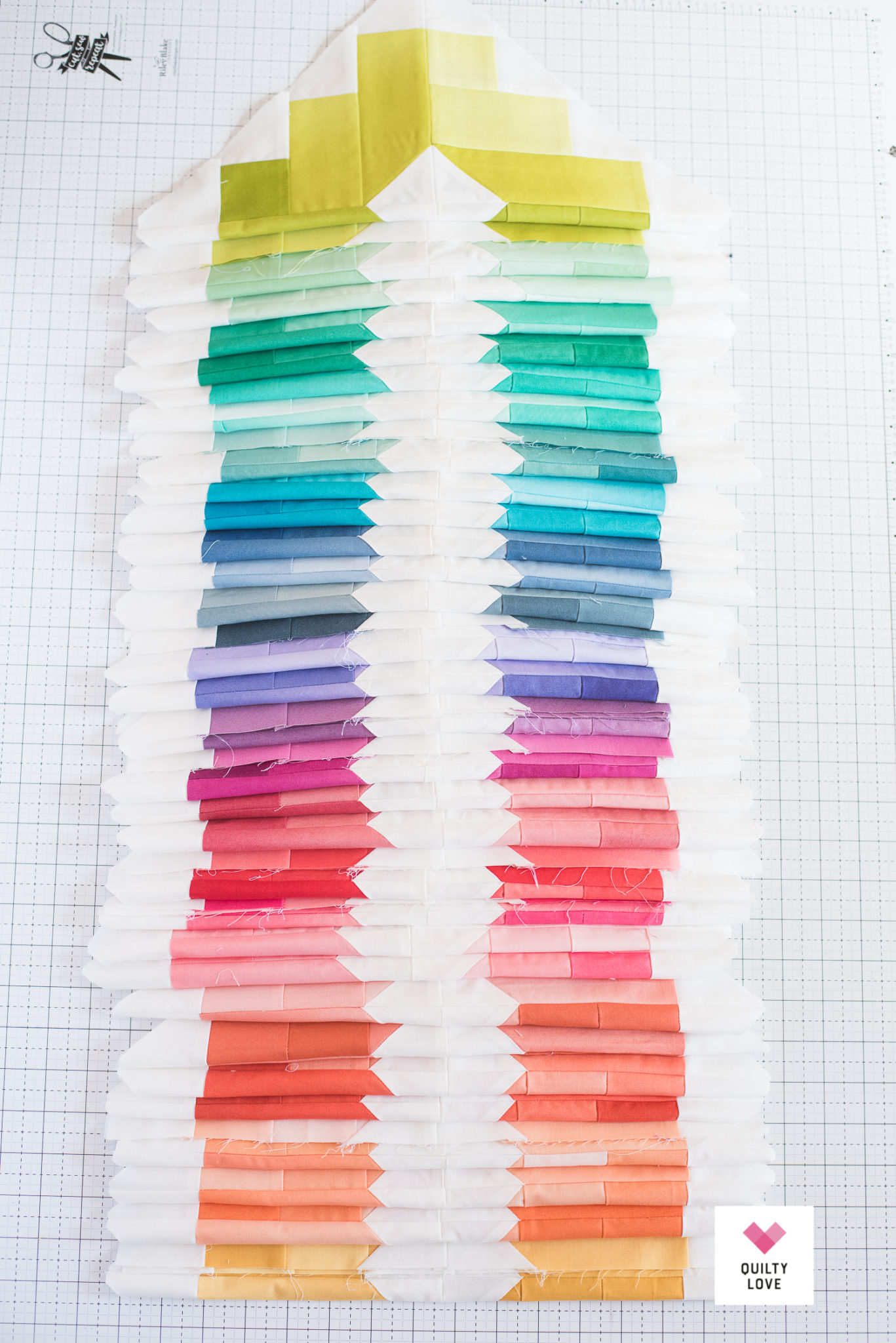 Ombre Gems Quilt Along - Self Paced - Quilty Love