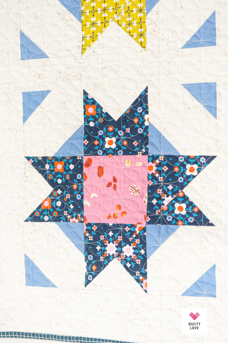 Compass Star Baby quilt - The Ruby Star Society one - Quilty Love