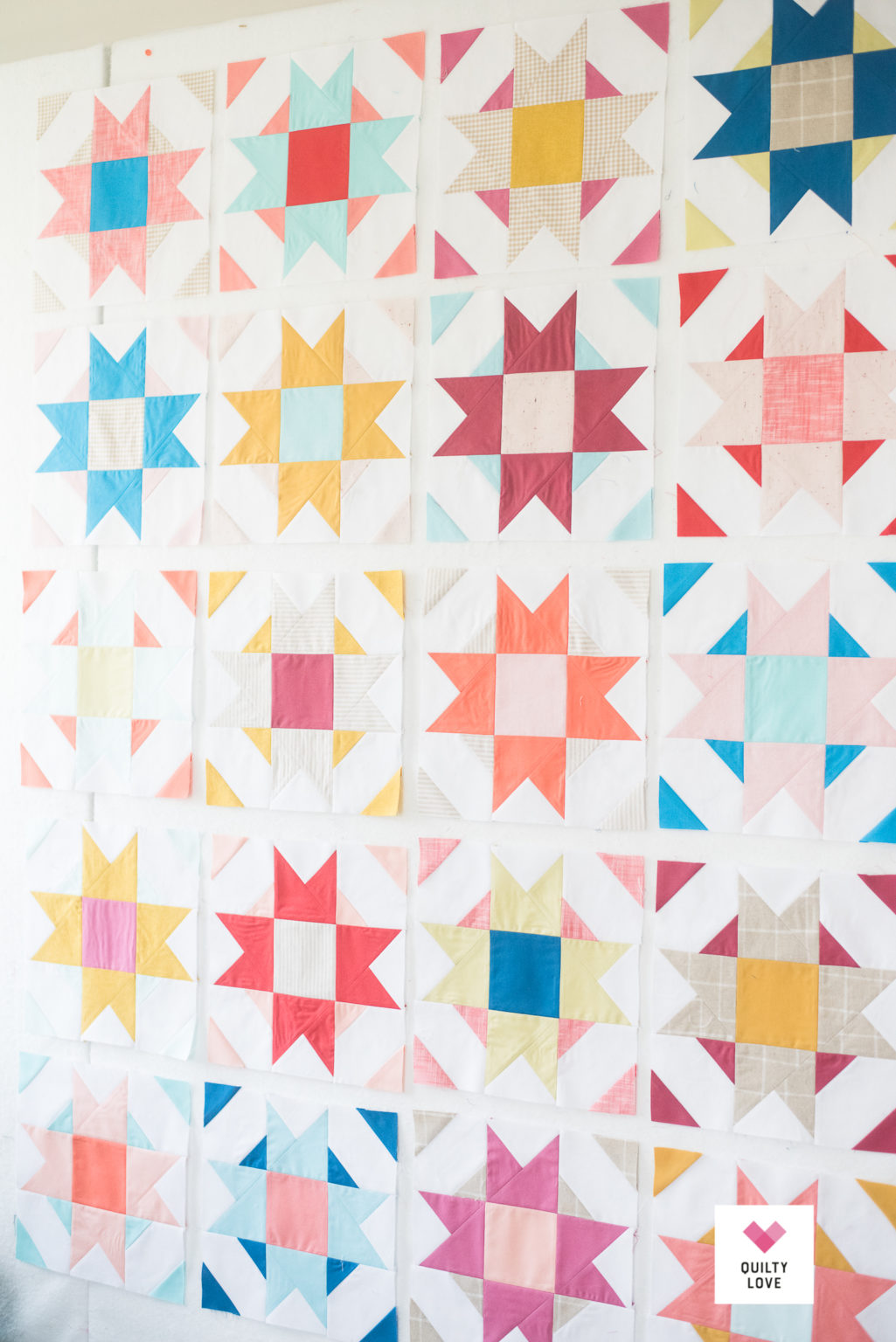 Quilty Love Palette Picks - Compass Star Quilt - Quilty Love