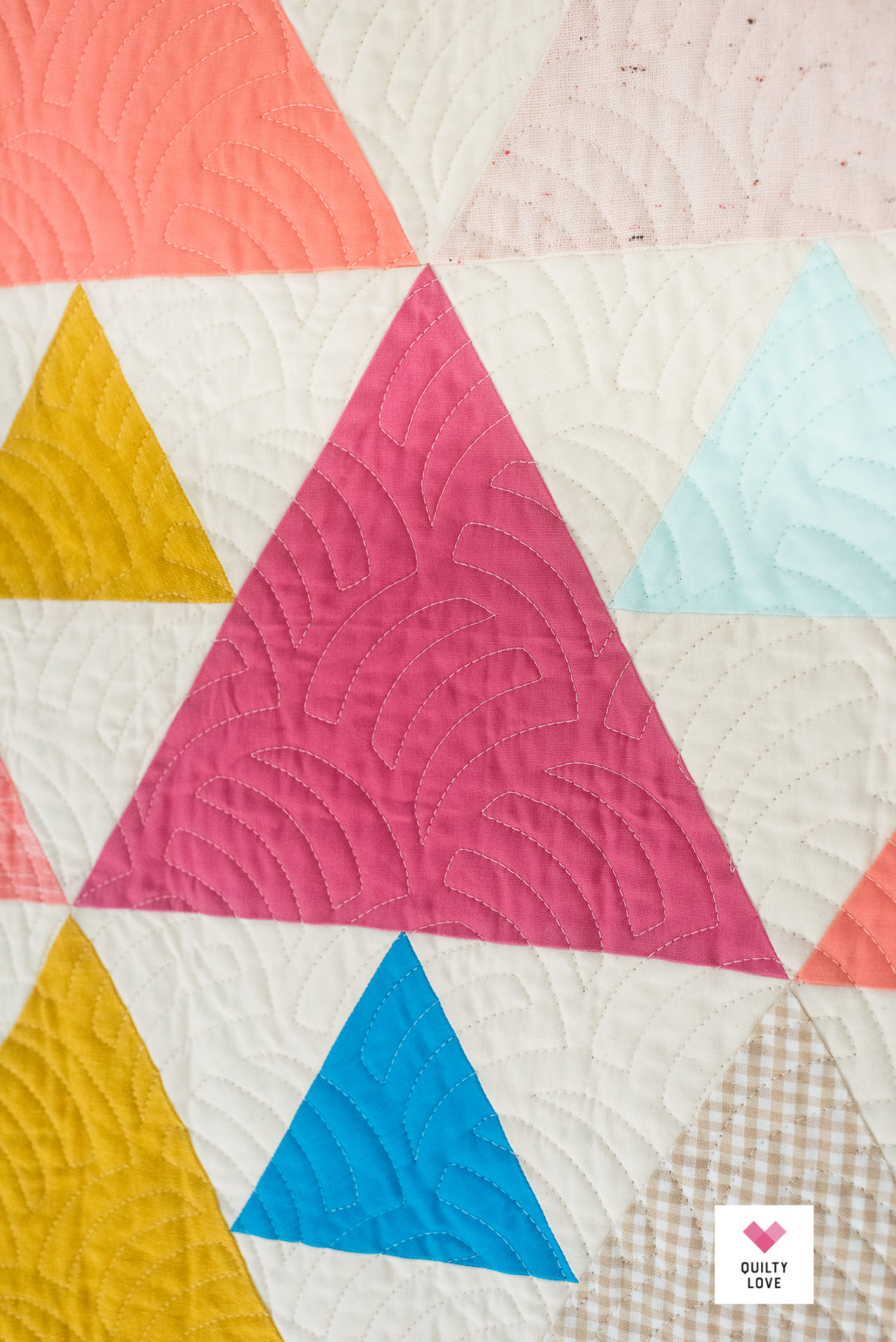 Quilty Love Palette Picks Triangle Peaks quilt - Quilty Love