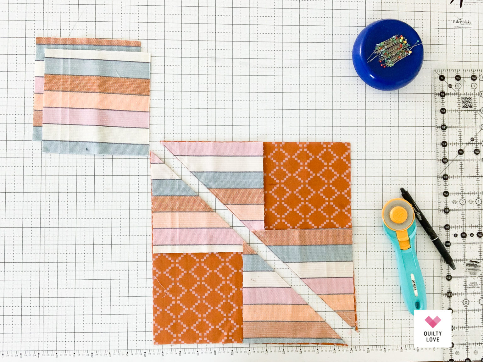 Four at a Time Flying Geese Tutorial - Tips, Tricks and Directional ...