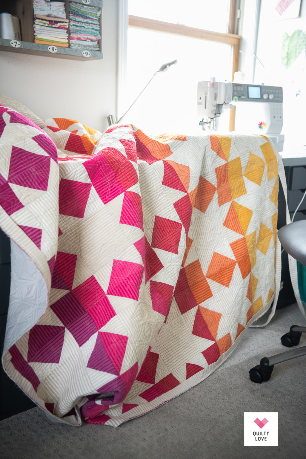 Ombre Woven Star Fall Quilt - Quilty Love